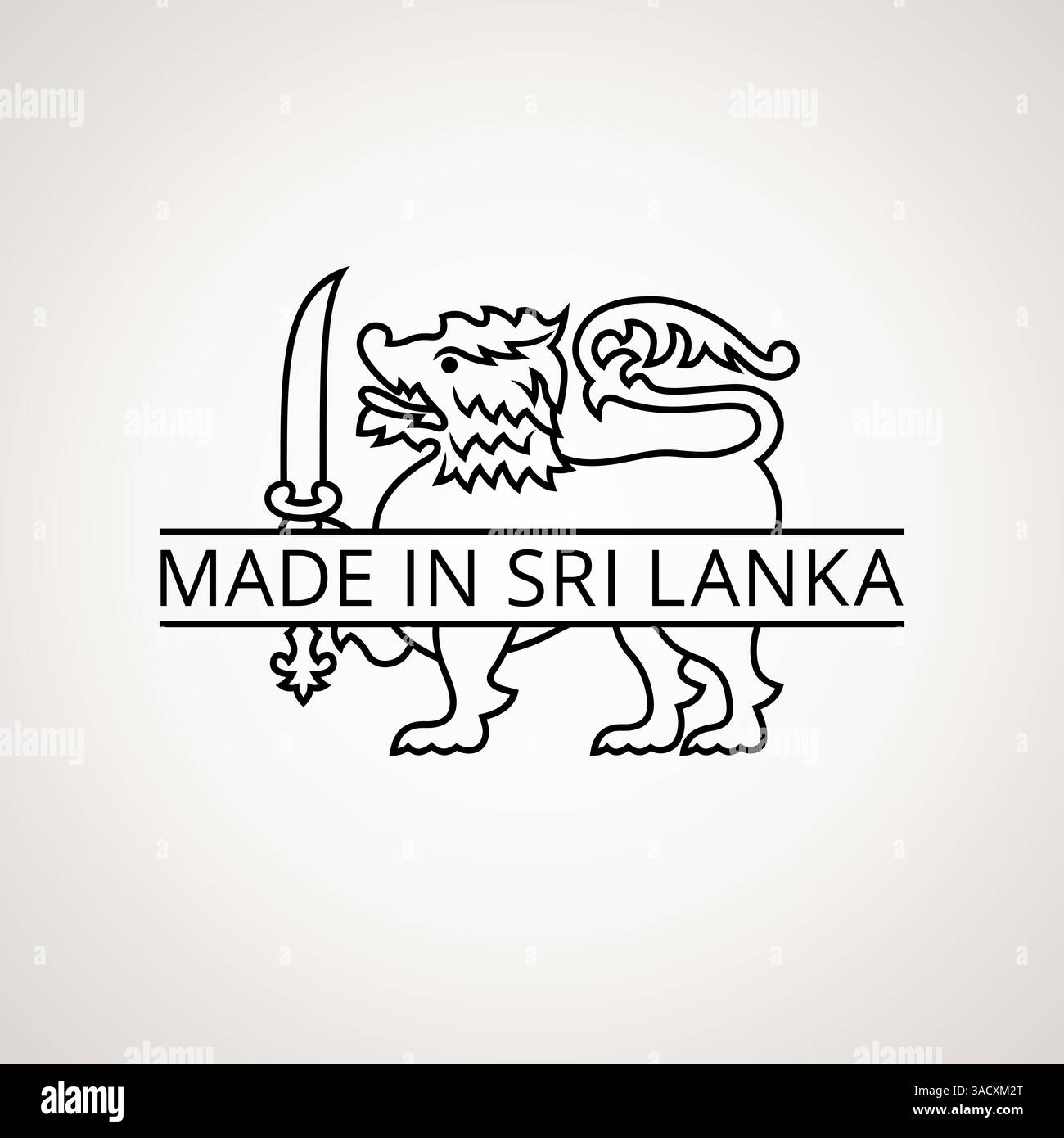 Made in Sri Lanka - symbol from the Sri Lankan flag Stock Vector Image ...