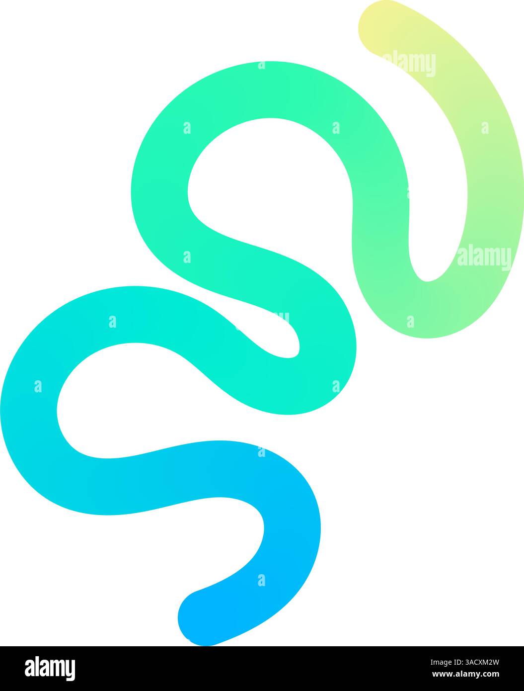 Abstract squiggle background with wavy gradient lines, colorful ribbon shapes, fun organic ...