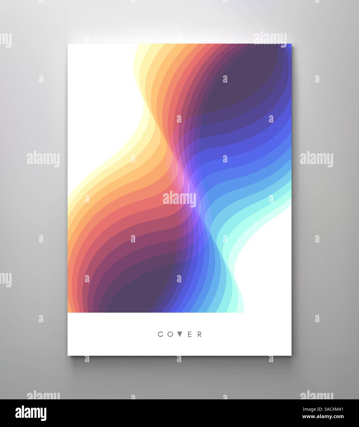 Abstract wavy background with dynamic effect. Modern screen design for ...