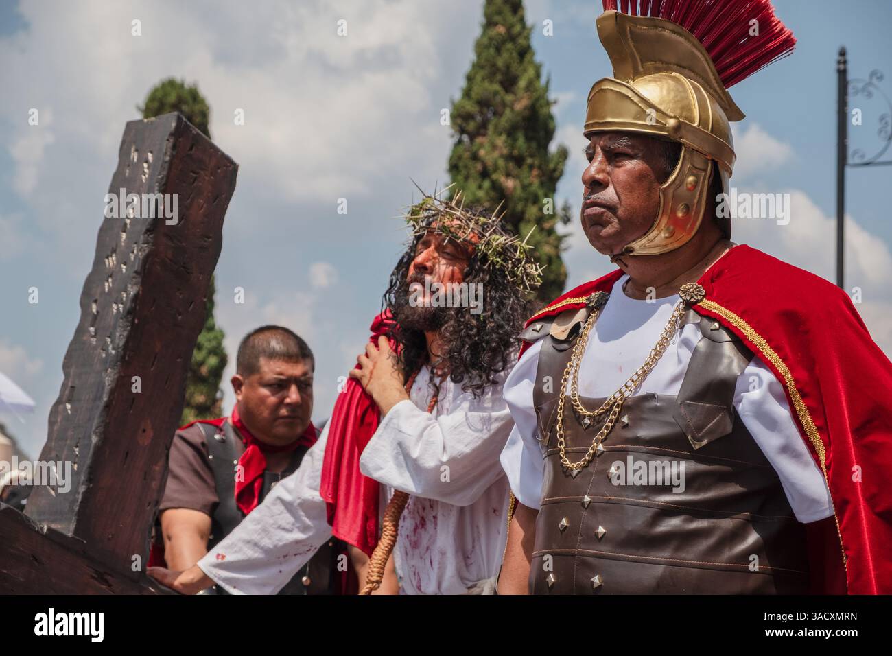 Good Friday representation of the Way of the Cross in La Cañada ...
