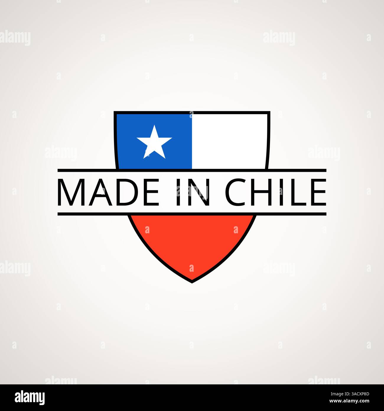 Made in Chile - coat of arms with Chilean flag Stock Vector Image & Art ...