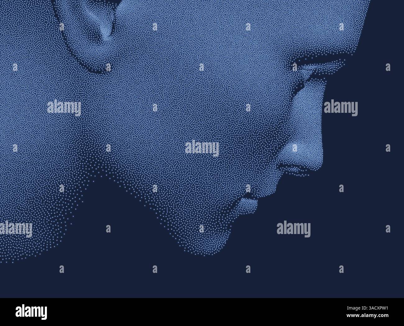 Cyborg portrait Stock Vector Images - Alamy