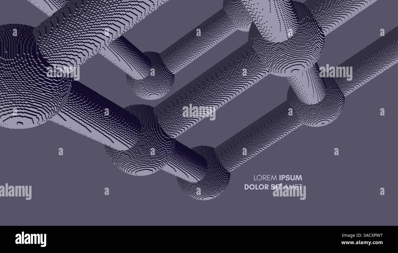 Molecular Lattice Or Nanotechnological Structure Futuristic Technology Style Low Poly Element