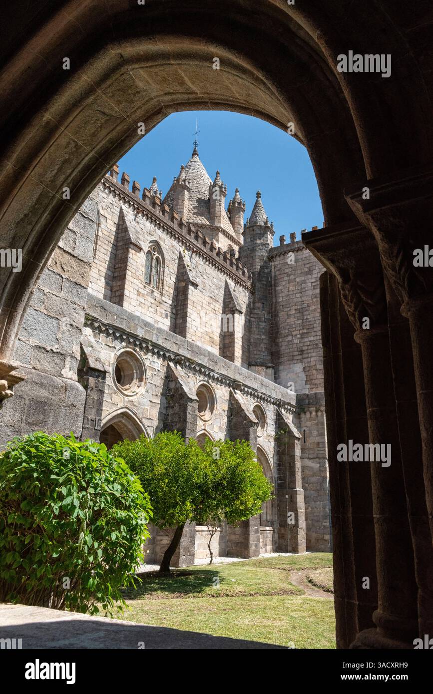 Courtyard of the Evora cathedral, Portugal Stock Photo - Alamy