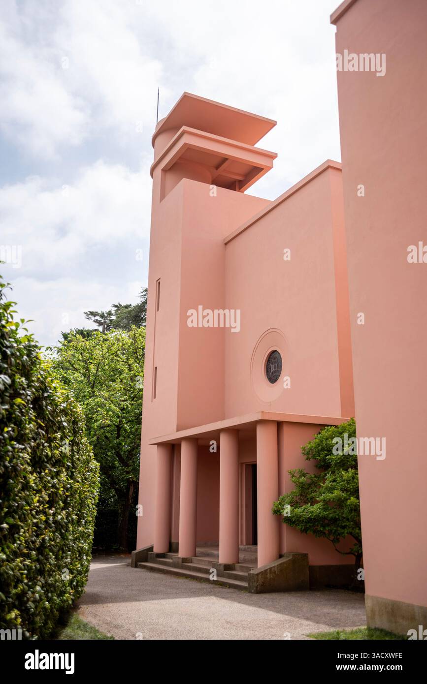 Porto, Portugal, Art Deco chapel entrance of the Casa de Serralves in ...