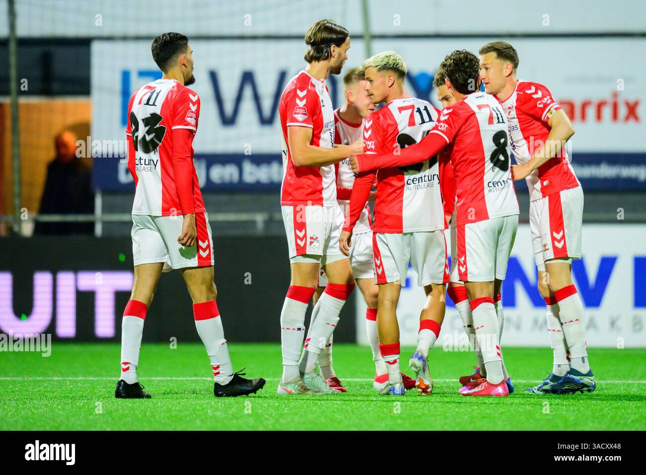 Emmen, Netherlands. 04th Apr, 2025. EMMEN, Stadium Oude Meerdijk, 04-04-2025, season 2024/2025 ...