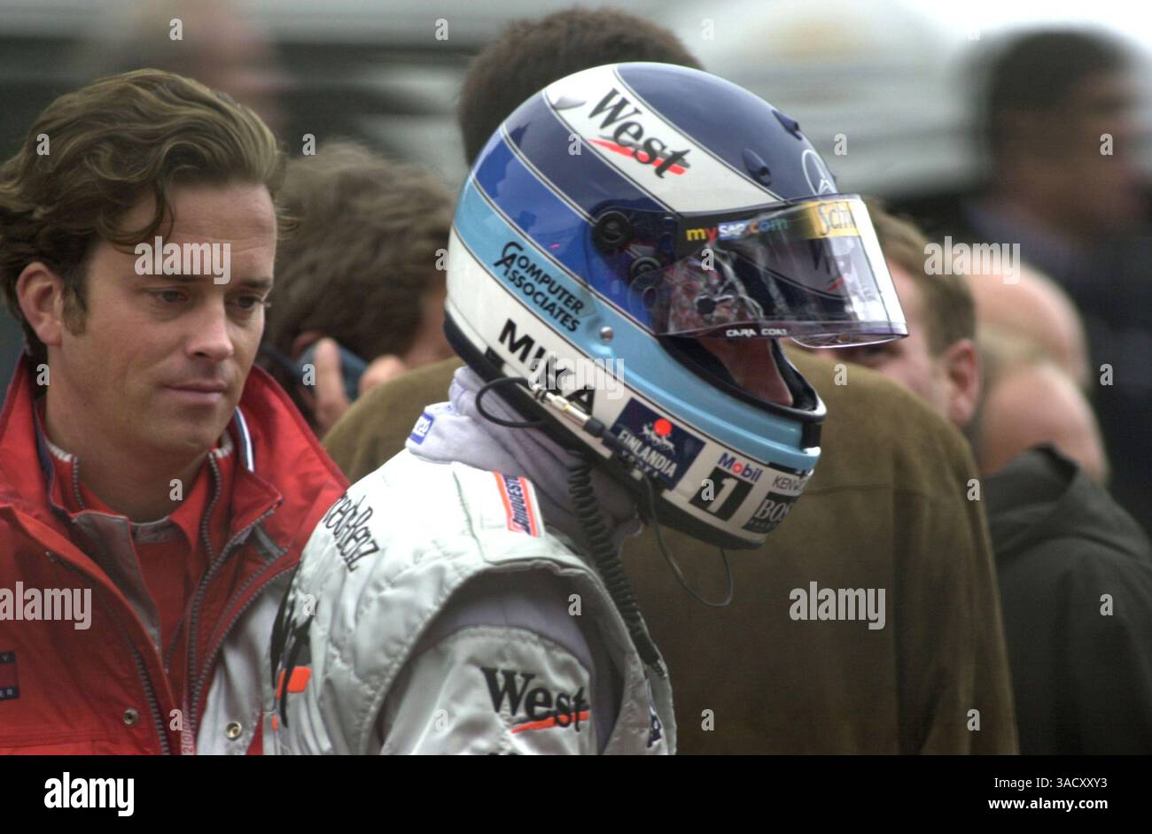 Sep 24, 2000; Indianapolis, Indiana, USA; Driver MIKA HAKKINEN takes a ...