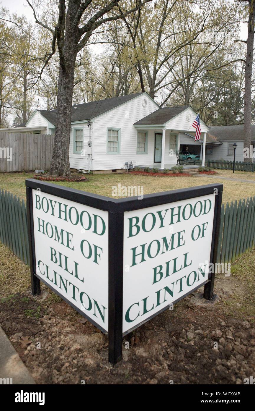 Mar 19, 2004; Hope, AR, USA; The childhood home of President Bill ...