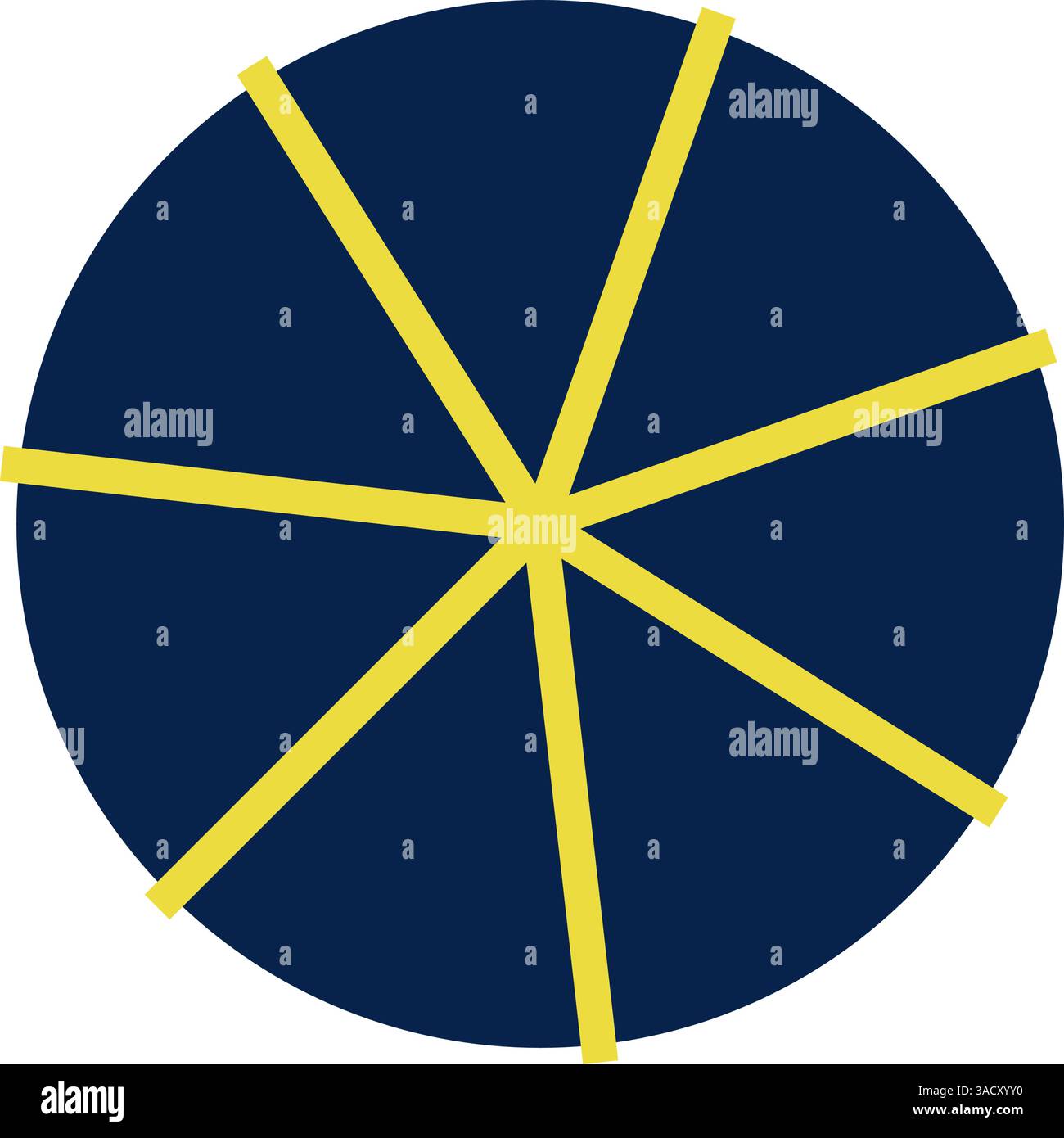 Colorful pie chart set with divided sections, circular infographic elements, geometric data ...