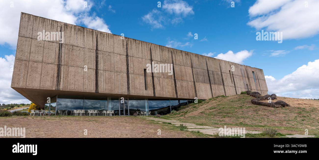 Villa Nova de Foz Coa, Portugal, Modern design of the Coa museum in ...