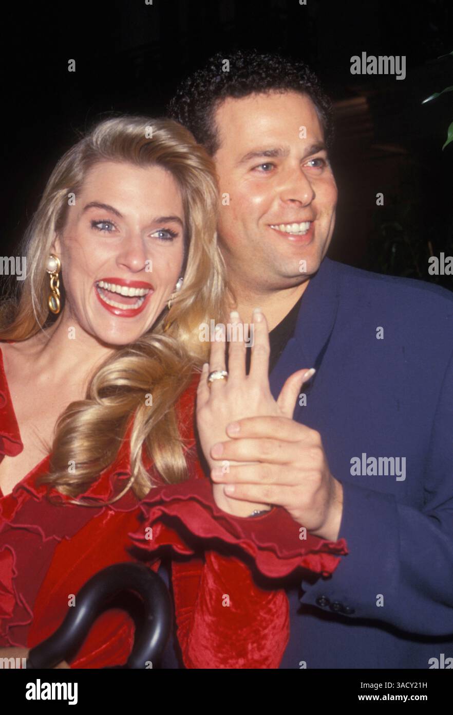 1994 - Los Angeles, California, USA - Brenda Epperson-Doumani an her fiance Lorenzo at the Soap ...