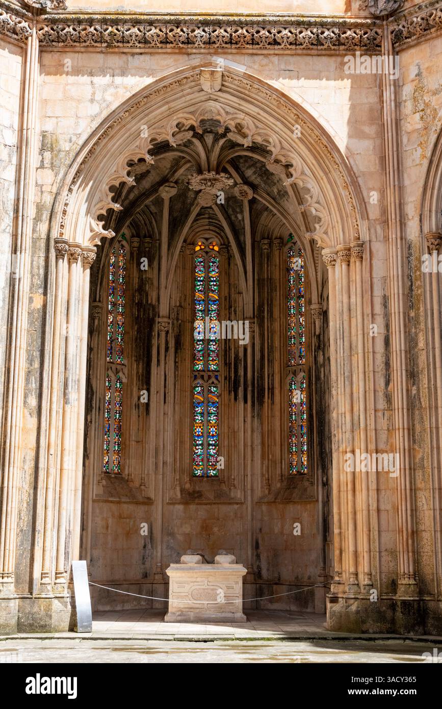 Batalha, Portugal, Picturesque unfinished chapel of the Batalha ...