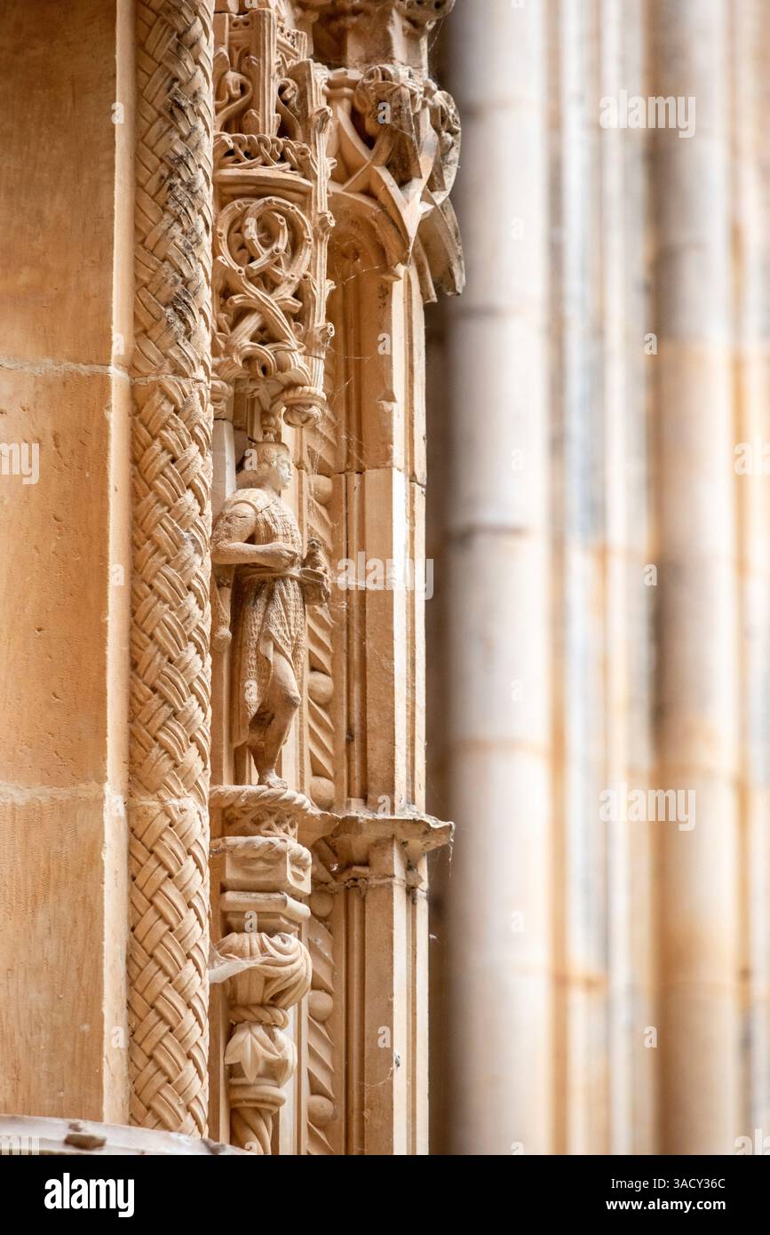 Batalha, Portugal, Architectural detail of the unfinished chapel of the ...