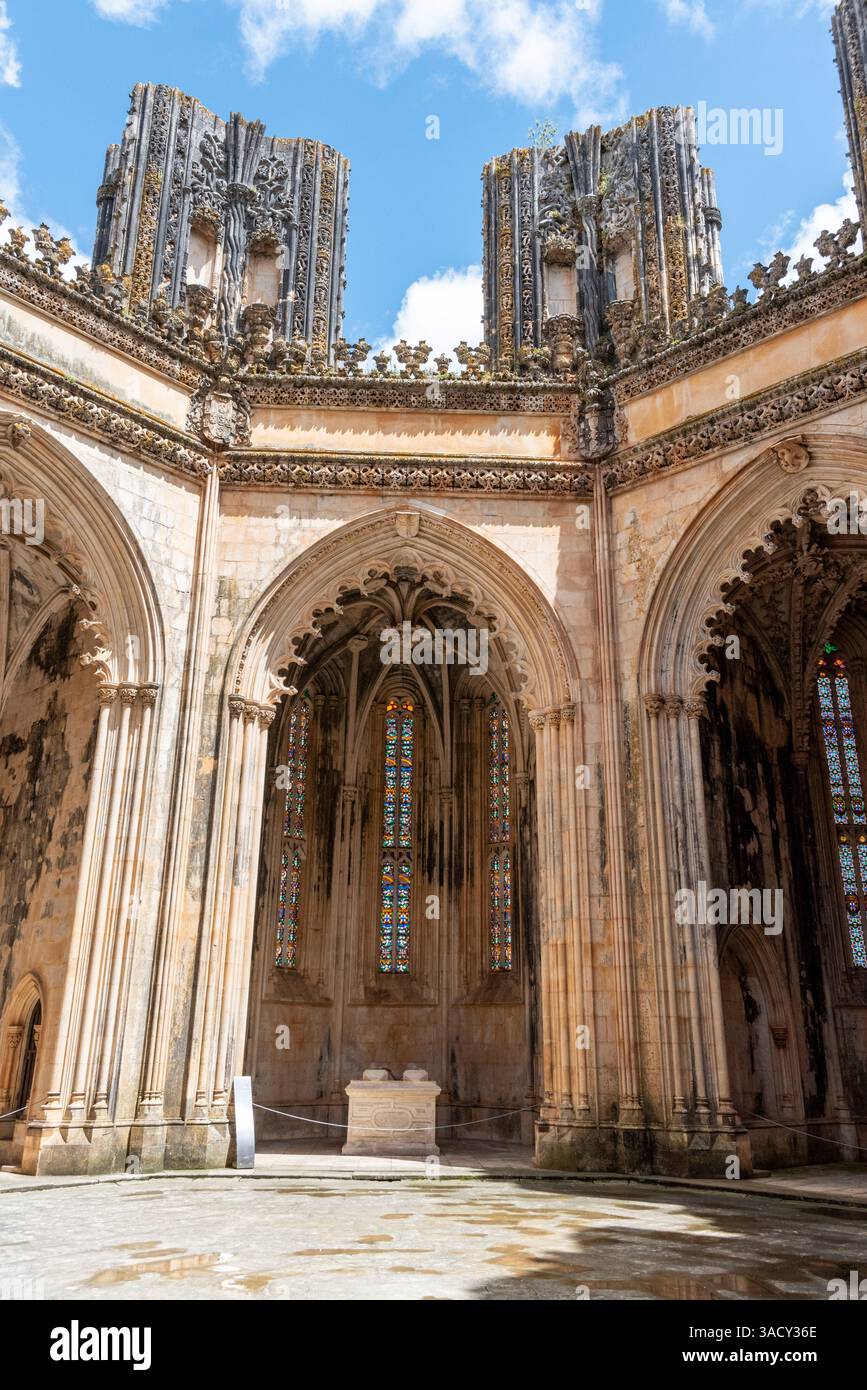 Batalha, Portugal, Picturesque unfinished chapel of the Batalha ...