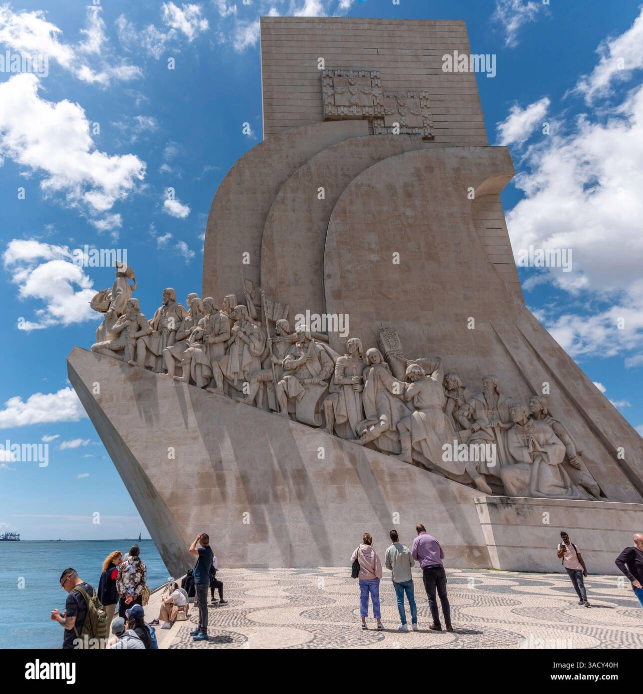 Lisboa, Portugal, Famous Portuguese monument to the Discoveries, Padrao ...