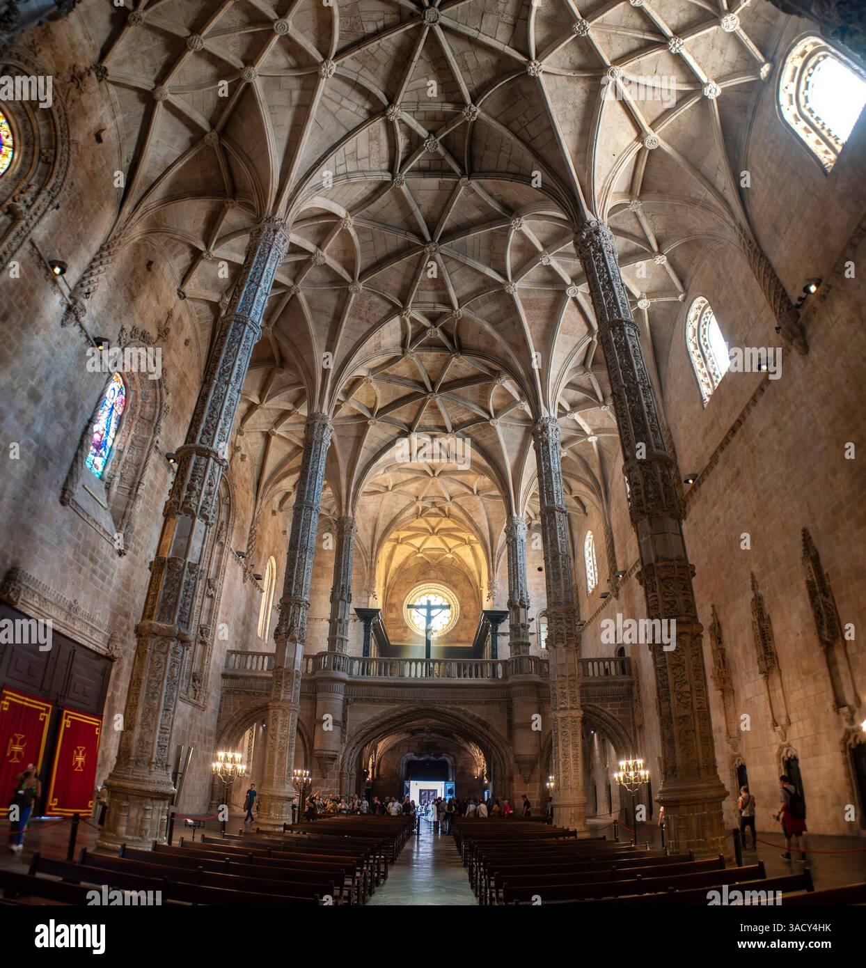 Lisboa, Portugal, Magnificent manueline gothic architecture in the ...