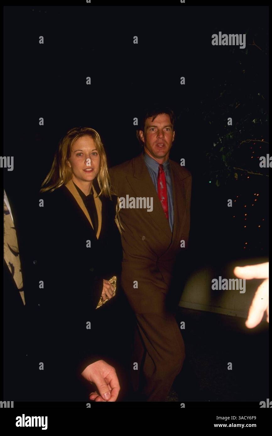 Hollywood, California, USA - MEG RYAN and husband DENNIS QUAID at an ...