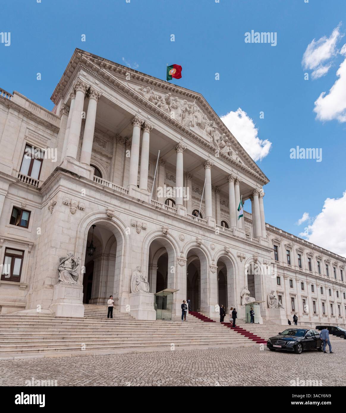 Lisboa, Portugal, Portuguese parliament building or Palacio de Sao ...