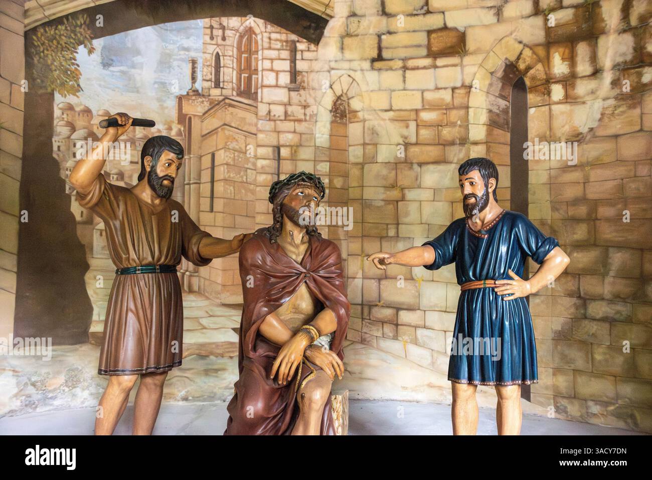 Interior of one of the famous chapels of the basilica de Bom Jesus do ...