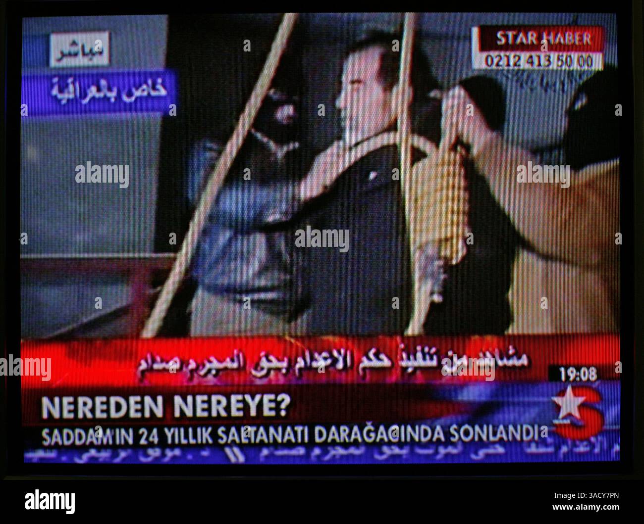 Dec 30, 2006; Istanbul, TURKEY; SADDAM HUSSEIN is shown being prepared ...