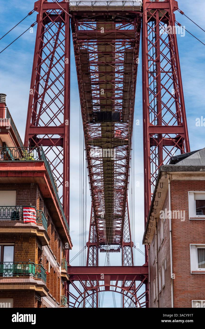 The famous Vizcaya bridge in Portugalete near Bilbao, a UNESCO world ...