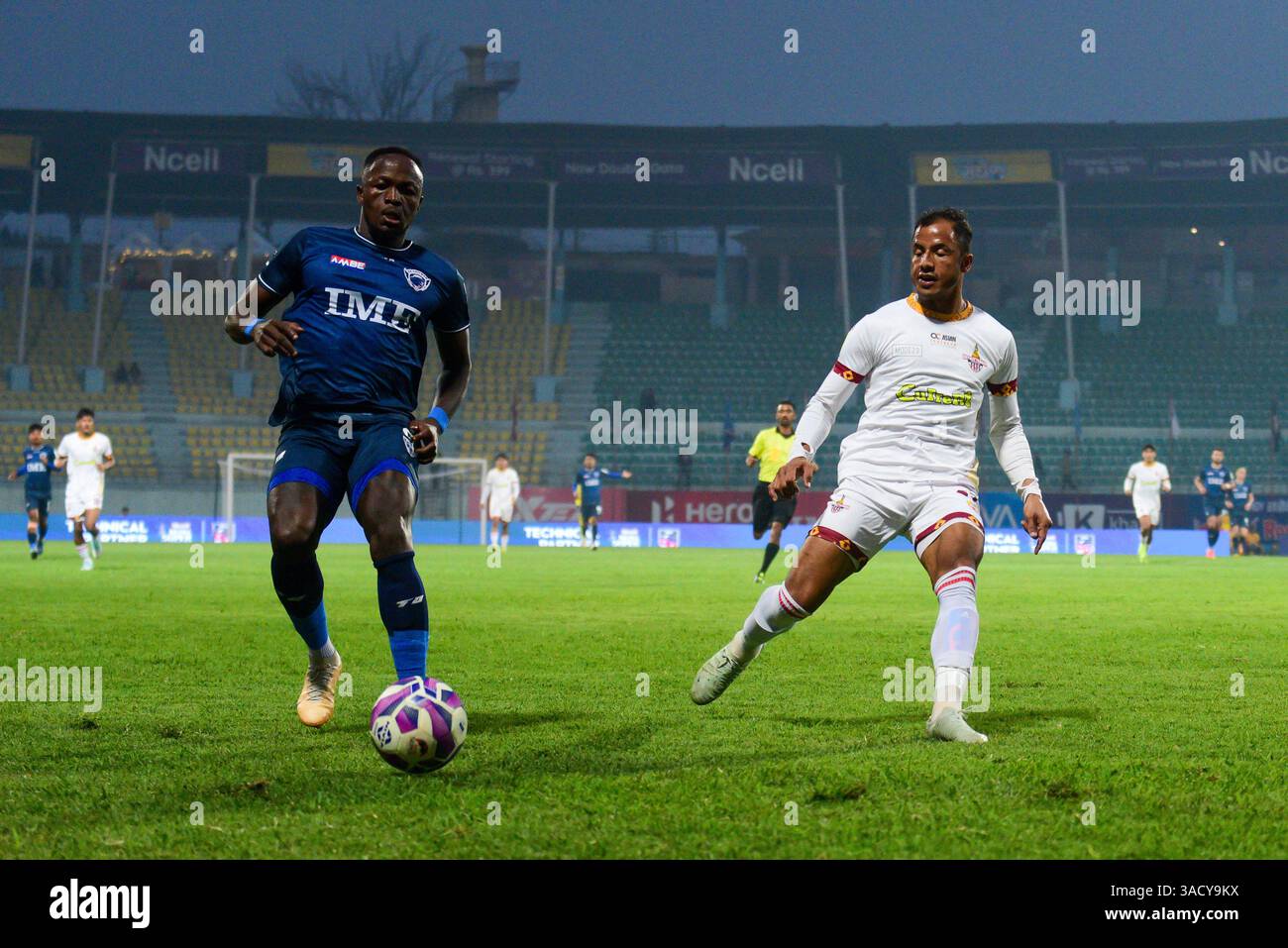 Kathmandu, Bagmati, Nepal. 4th Apr, 2025. VICTOR MANSARAY of FC Chitwan ...