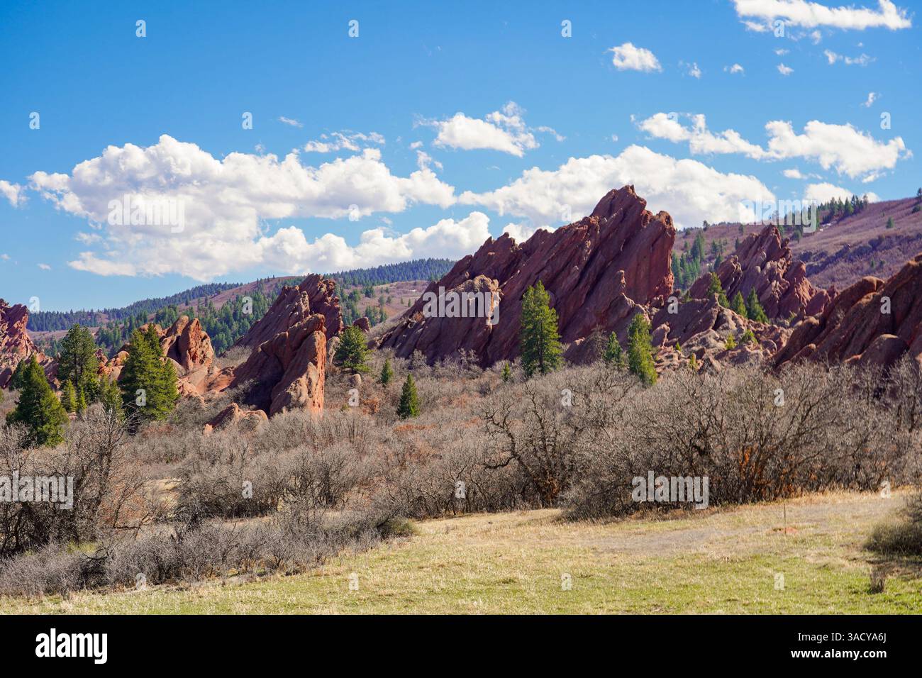 Sandstone Rock formation in Roxborough State Park in Colorado, USA ...