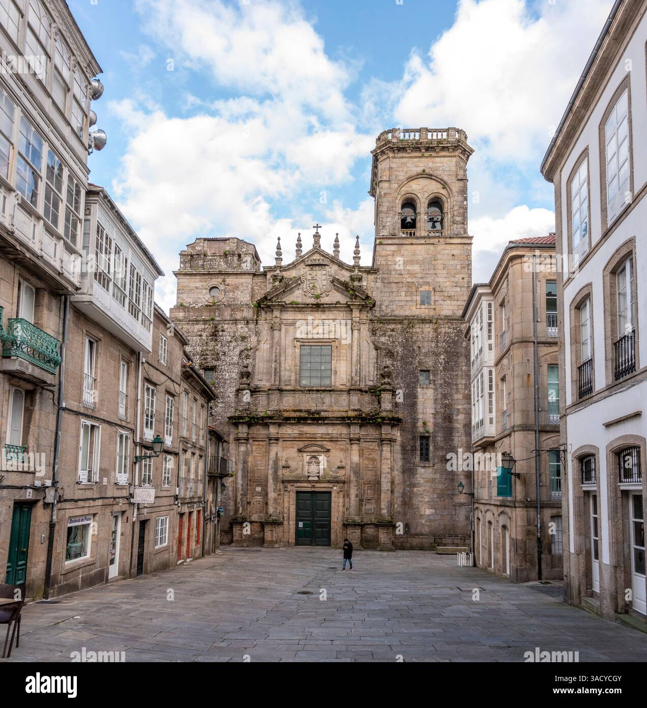 Saint Augustine square and the portal of the Saint Augustine Jesuits ...