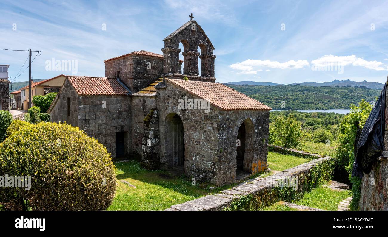 Early gothic church Santa Comba, built during the Visigothic kingdom ...