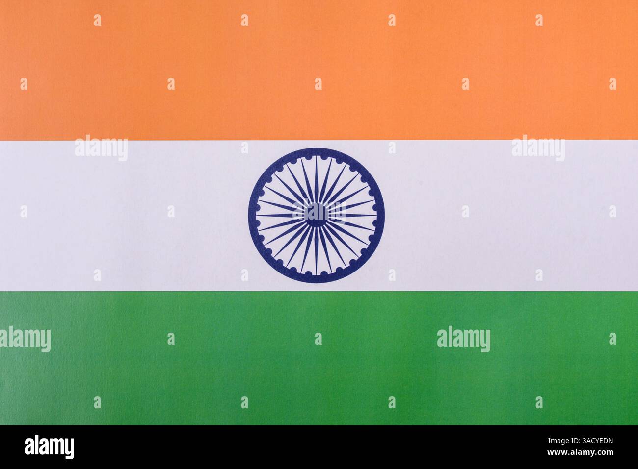 India's national flag as a backdrop for the concept of independence ...