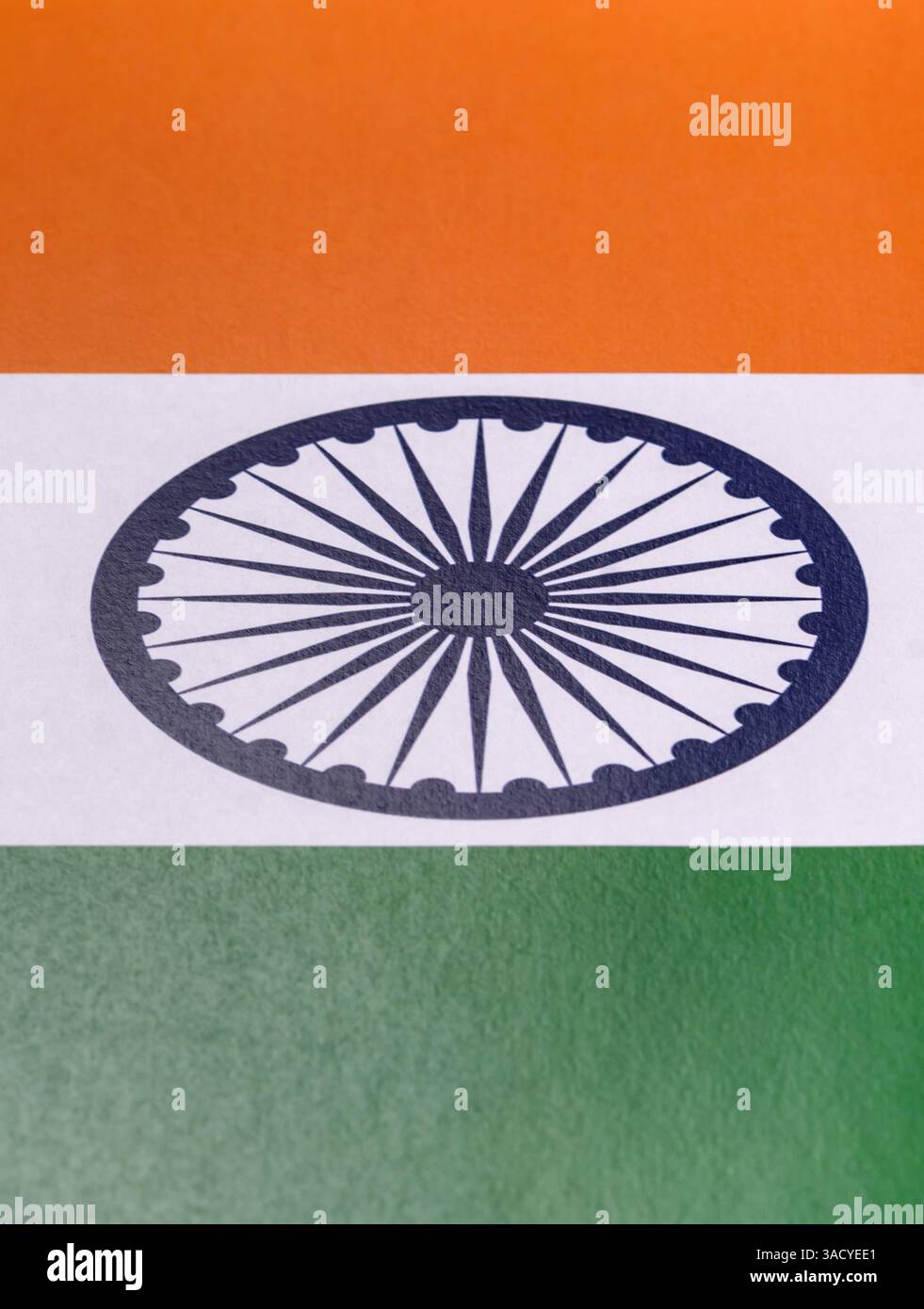 India's national flag as a backdrop for the concept of independence ...