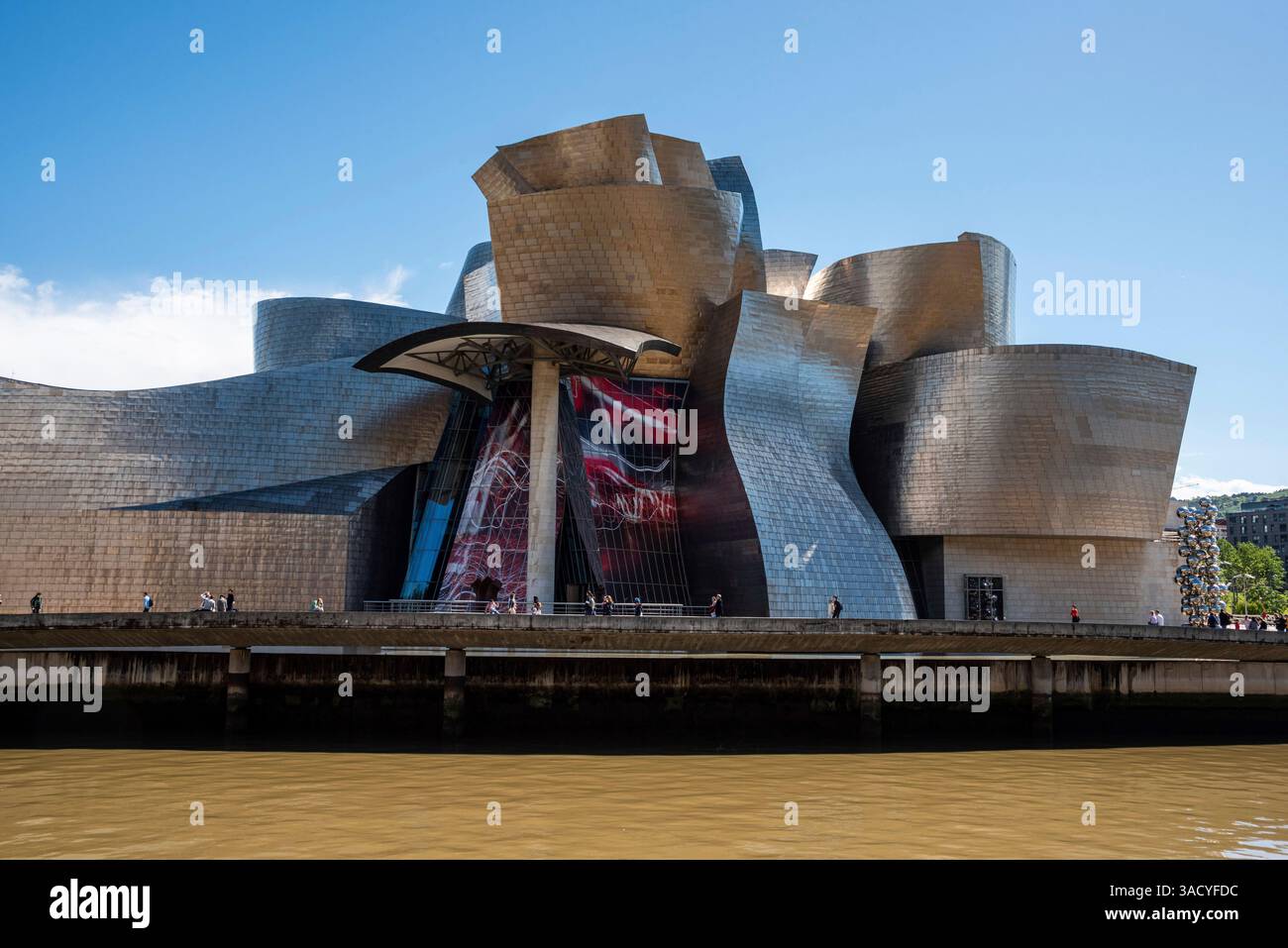 Bilbao, Spain, Iconic Guggenheim Museum in Bilbao, Spain, designed by ...