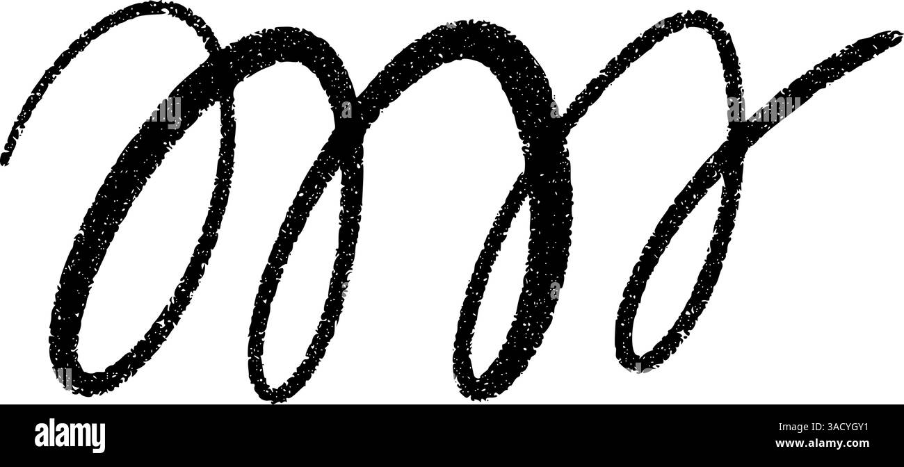 Flexible coil spring spiral. Thin wire curves in bouncing zigzag shapes ...