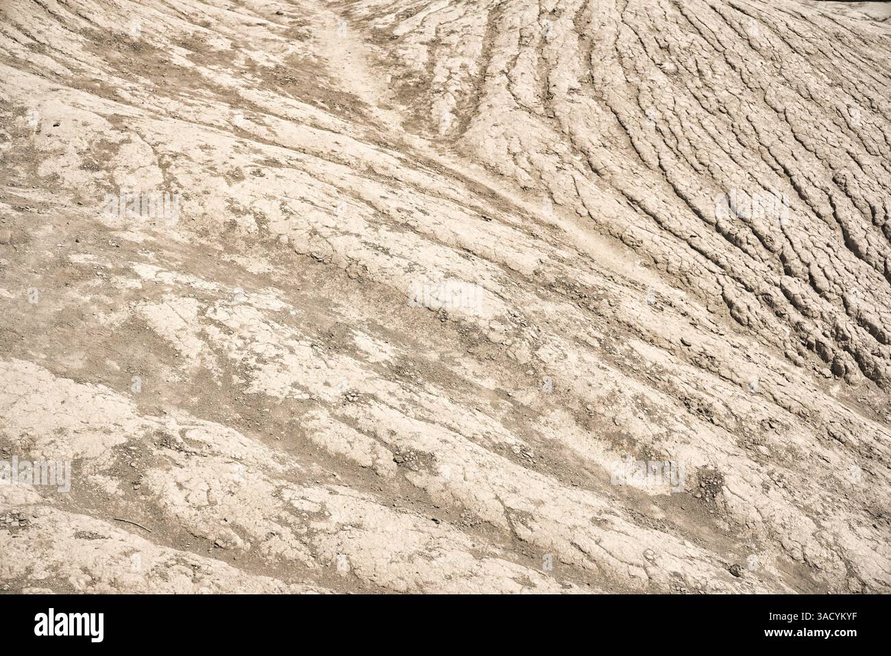 Detail of structures of eroded hills of Komolithi earth pyramids on the ...