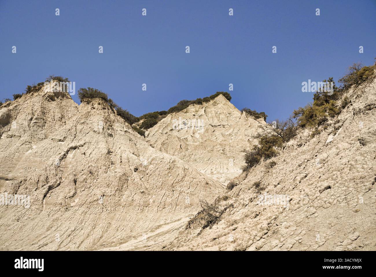 natural landscape formed by rainwater erosion depicting the earth ...