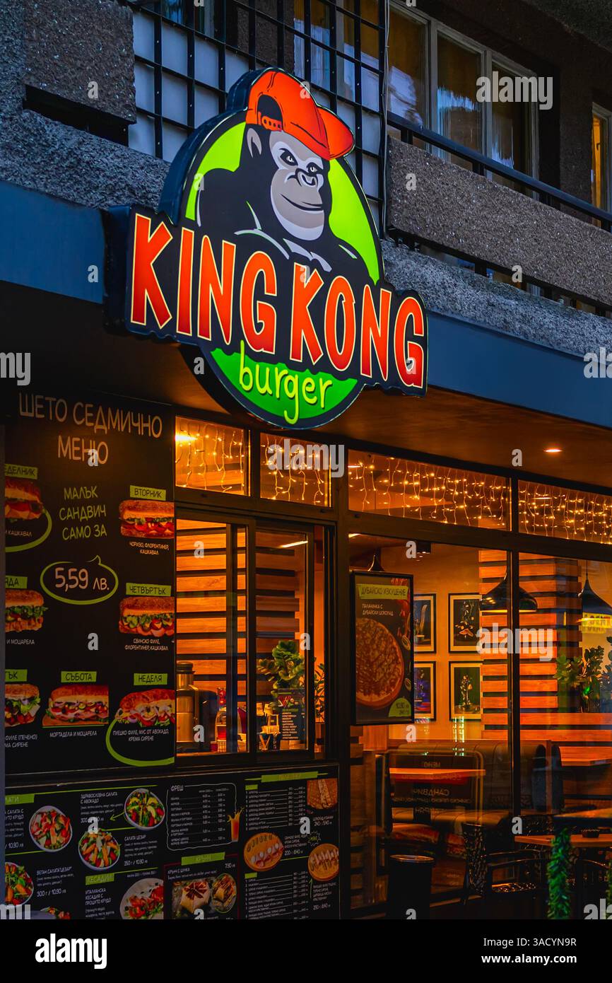 King Kong Burger street food in Burgas, Bulgaria. Burger restaurant ...