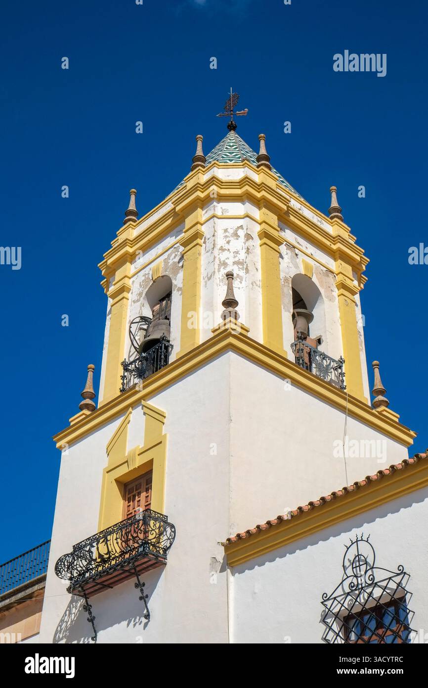 Rhonda, Spain. Beautiful old white church in town center Stock Photo ...