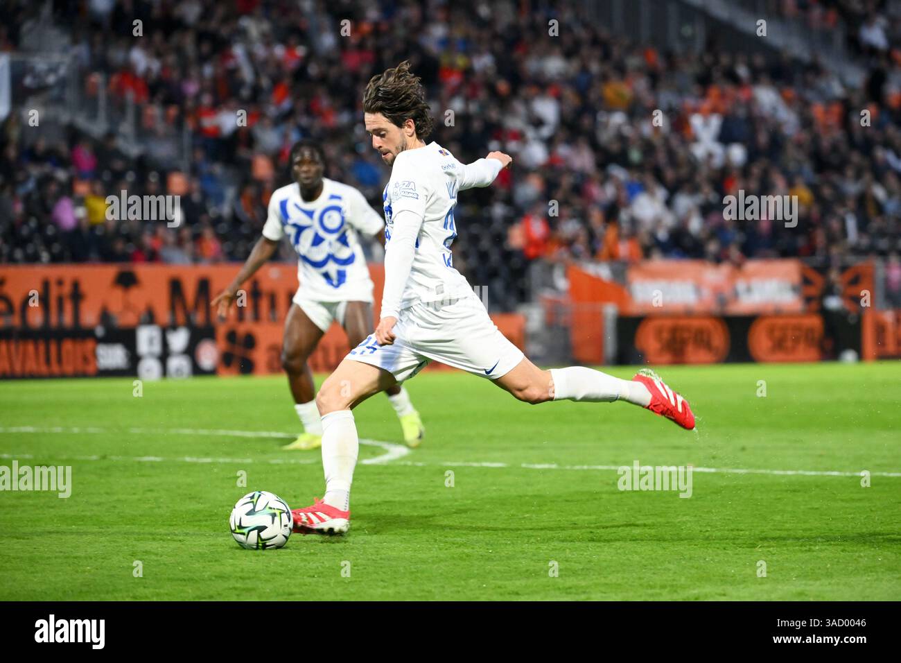 25 Theo VALLS (gf38) during the Ligue 2 BKT match between Laval and ...