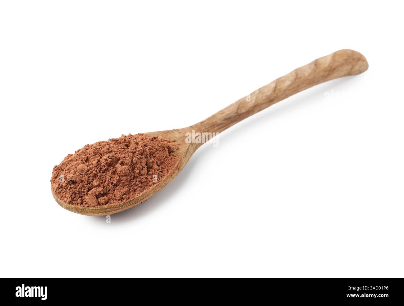 Superfood. Cacao powder in spoon isolated on white Stock Photo - Alamy