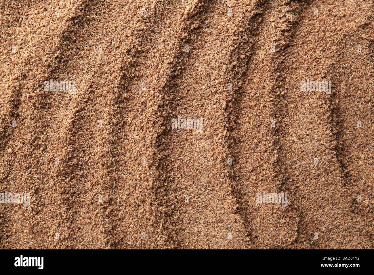 Superfood product. Flaxseed powder as background, closeup Stock Photo ...