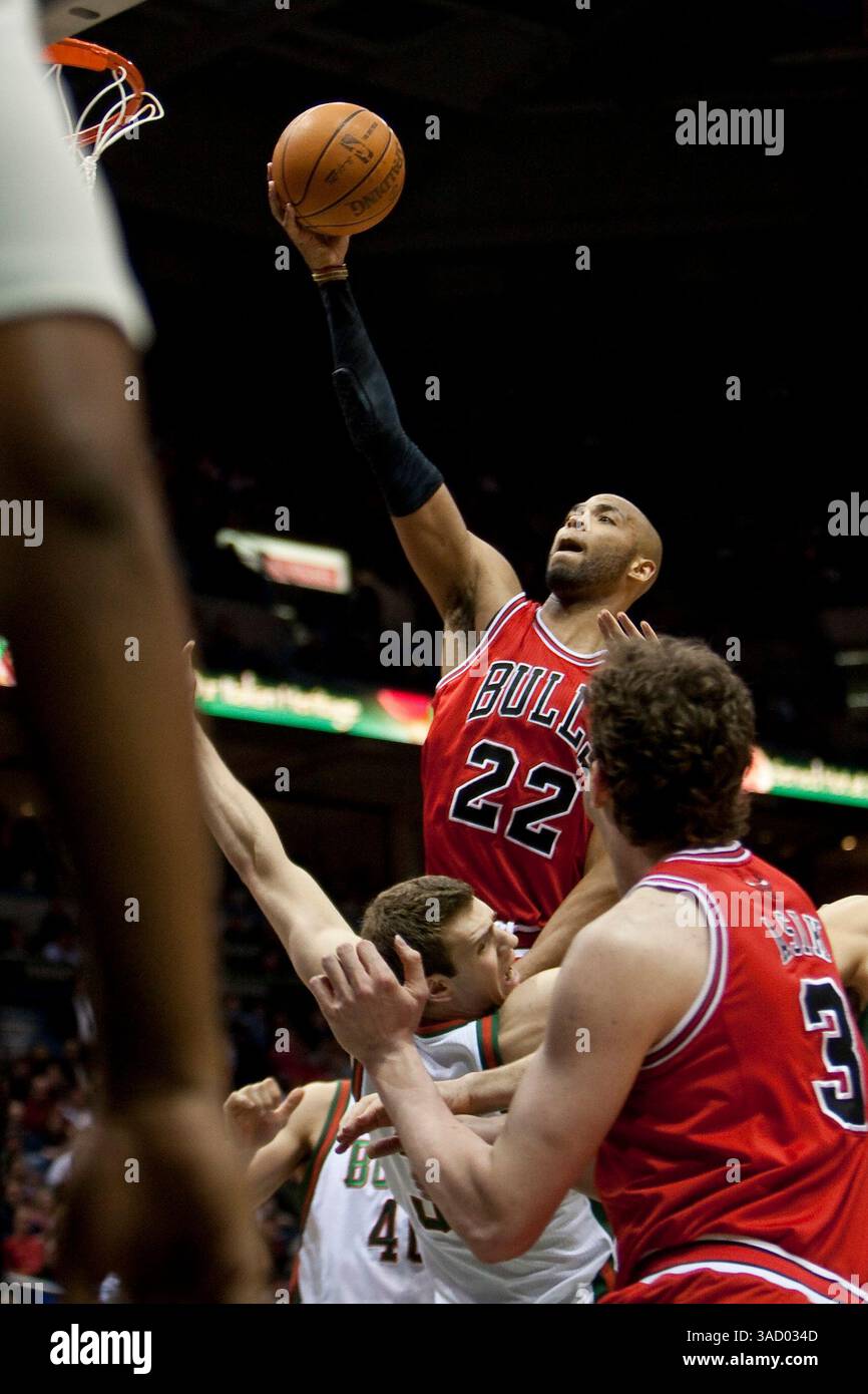 February 04, 2012 Milwaukee, WI. Bradley Center..Chicago Bulls Taj ...