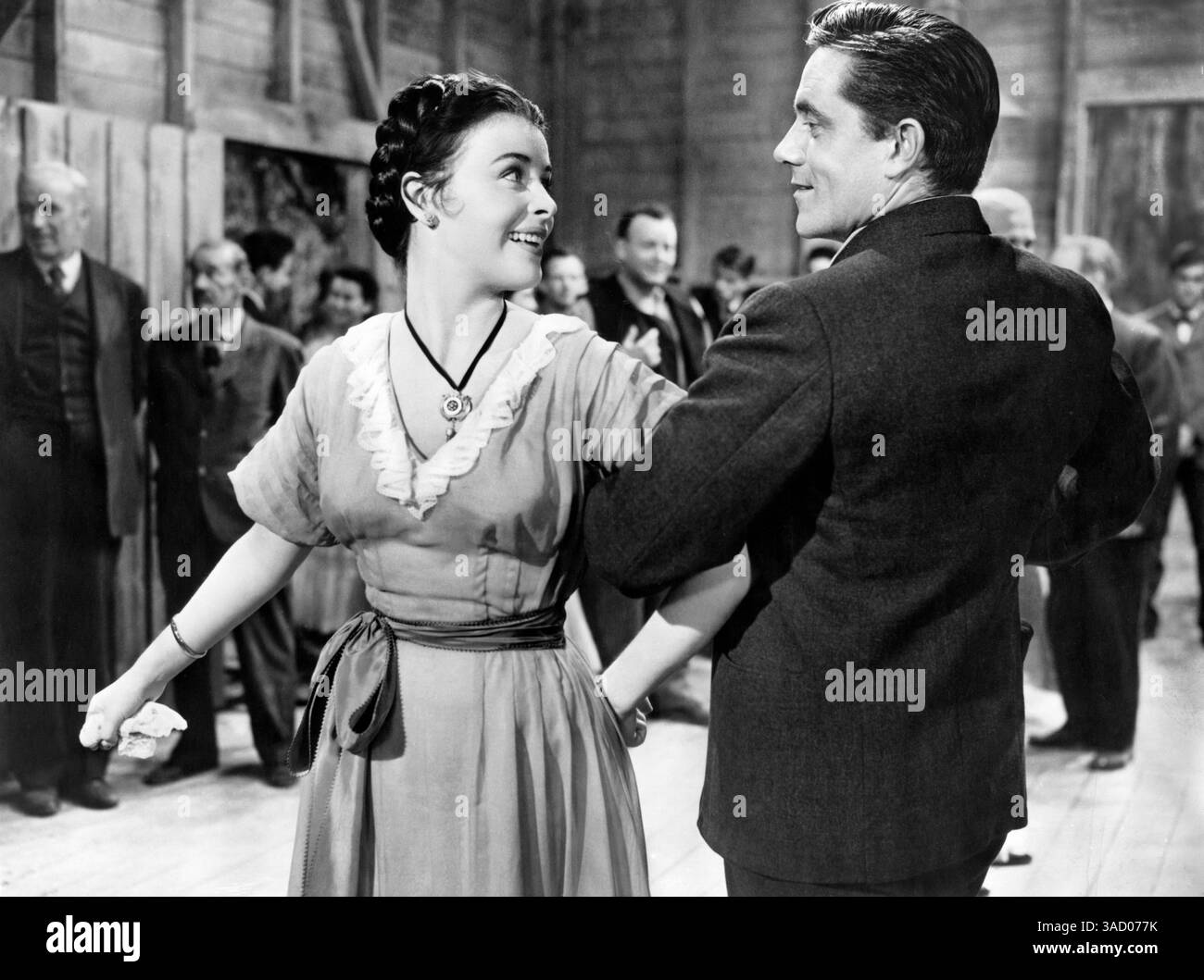 Constance Smith, Robert Karnes, on-set of the film, "Lure Of The Wilderness", 20th Century-Fox ...