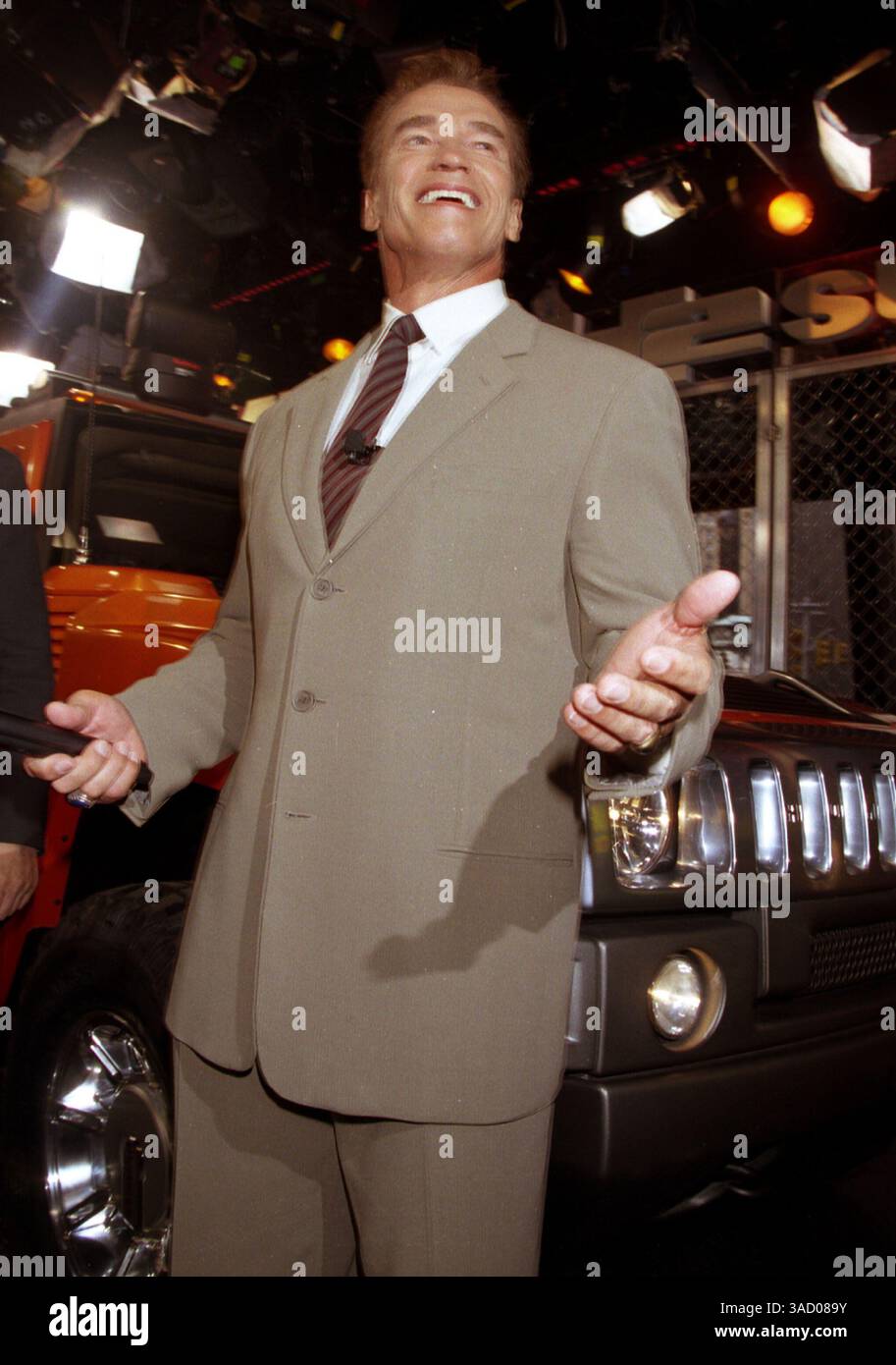 Apr 10, 2001; New York, NY, USA; Actor ARNOLD SCHWARZENEGGER announces ...