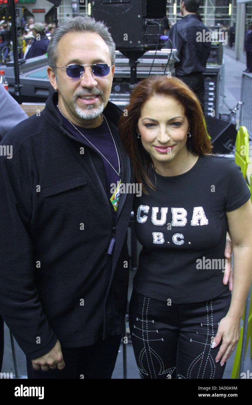 Jun 01, 2001; New York, NY, USA; Manager/husband EMELIO & singer/wife ...