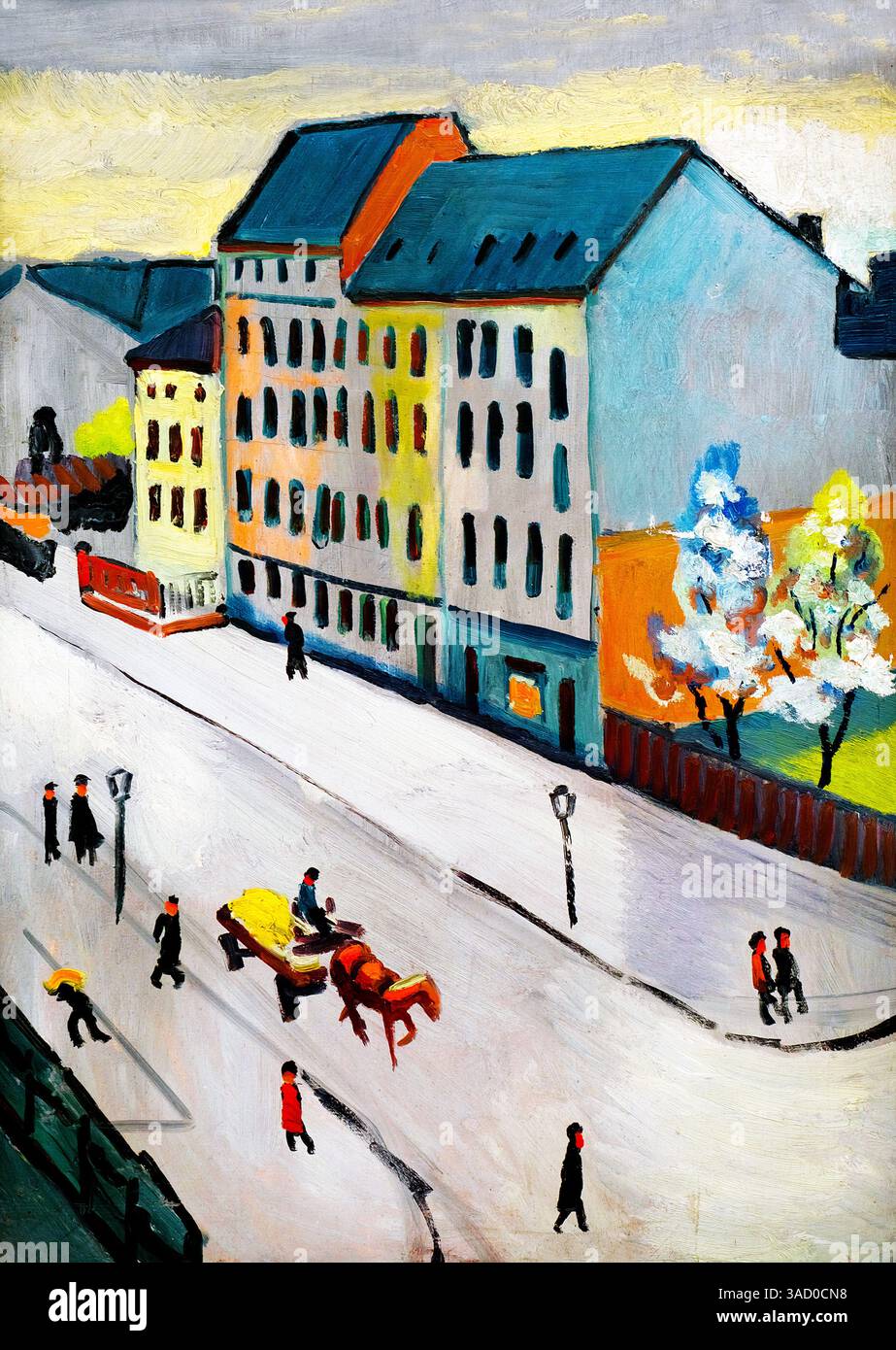 Our Street in Grey (1911) by August Macke – Early German Expressionist ...