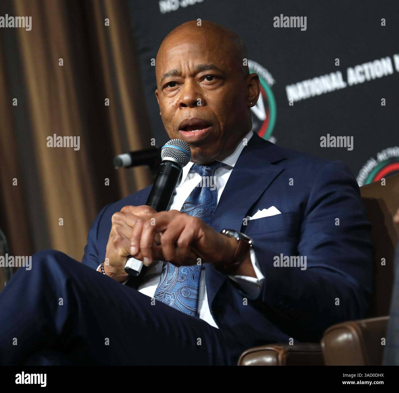 New York, New York, USA. 3rd Apr, 2025. NYC Mayor and Mayoral candidate ...