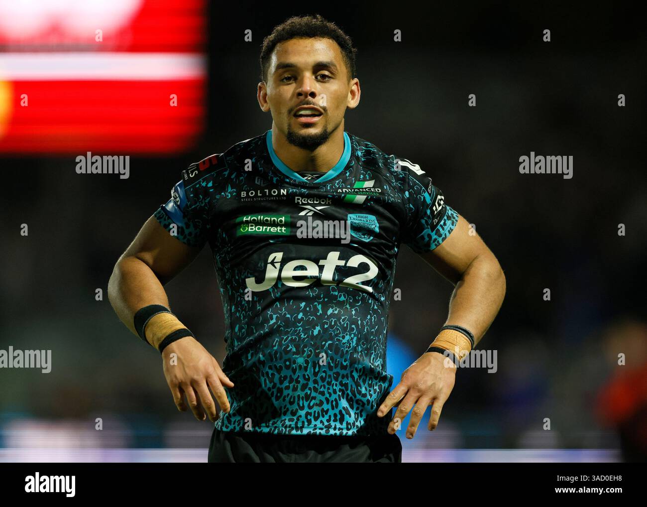 Leigh Leopards' Umyla Hanley during the Betfred Challenge Cup, quarter ...