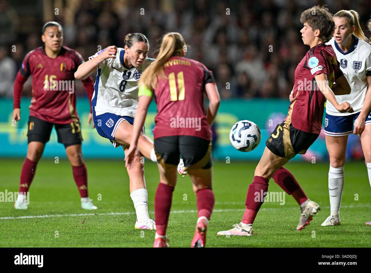 Bristol, UK. 04th Apr, 2025. Isabelle Iliano (5) of Belgium pictured ...