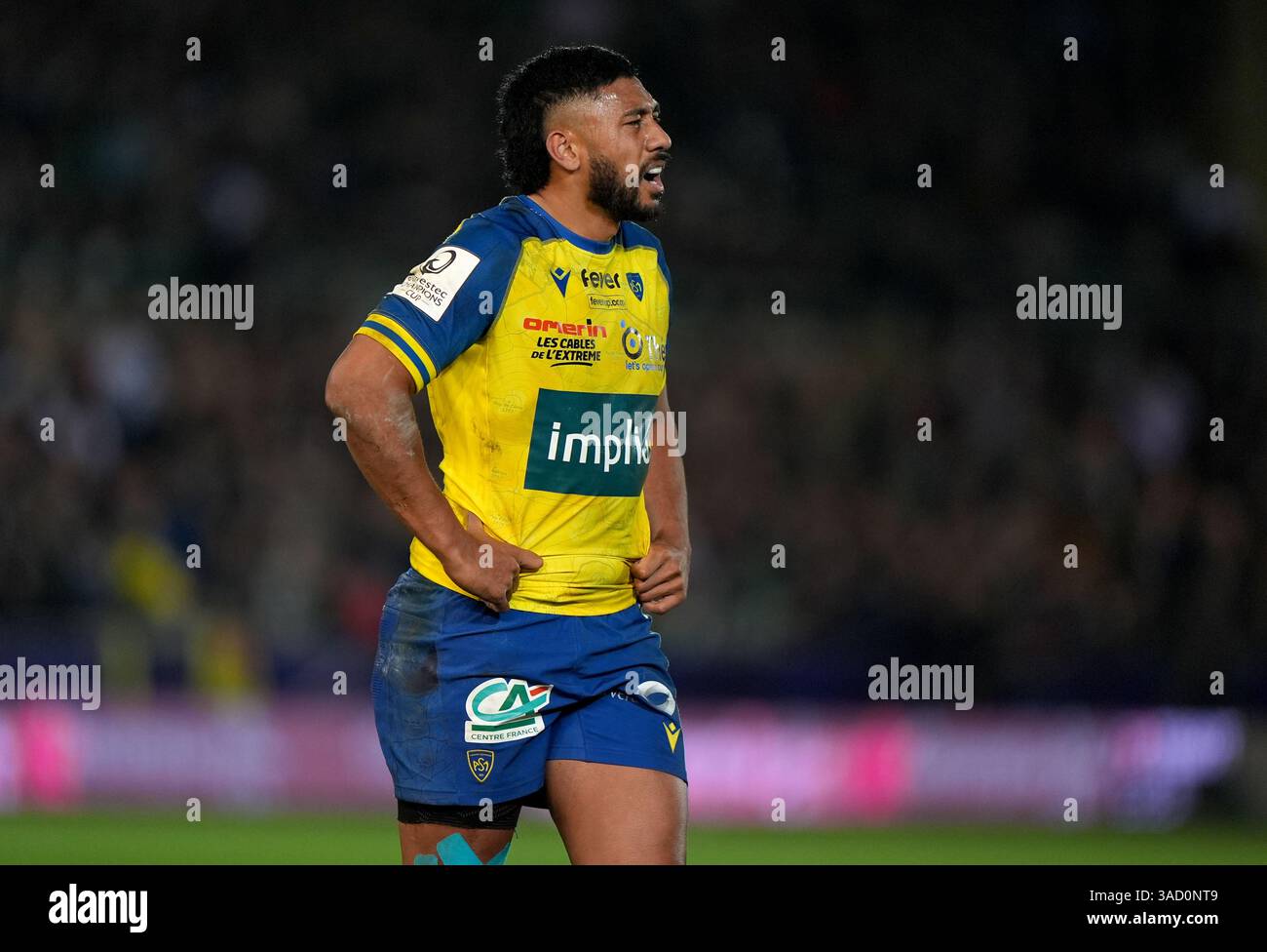 Clermont Auvergne's Irae Simone during the Investec Champions Cup match ...