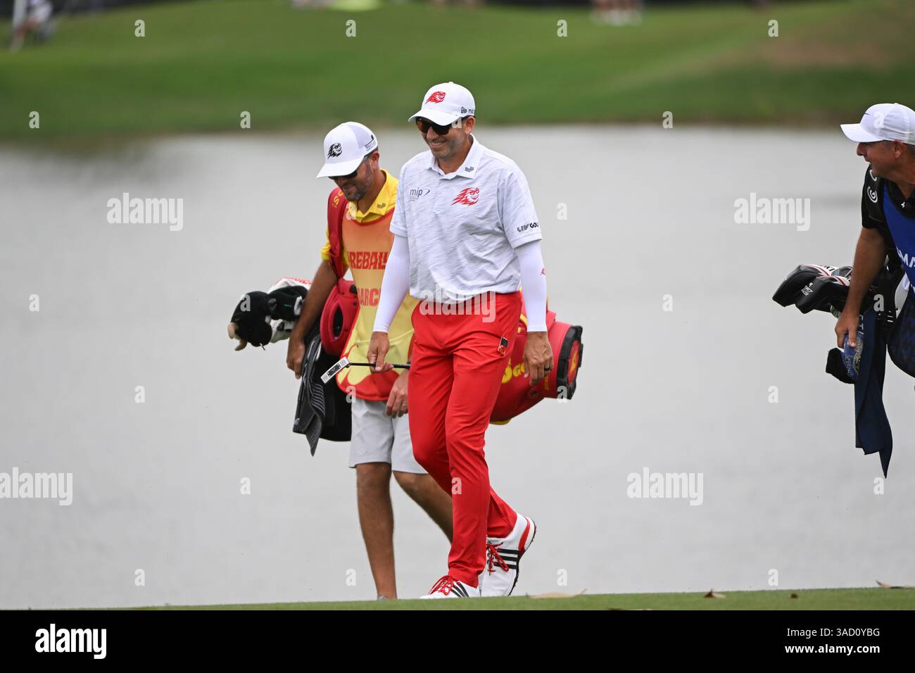 Sergio Garcia, Captain of the Fireballs GC is all smiles as he makes ...
